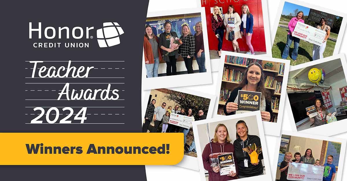 Honor Credit Union Announces Winners of 2024 Annual Teacher Awards ...
